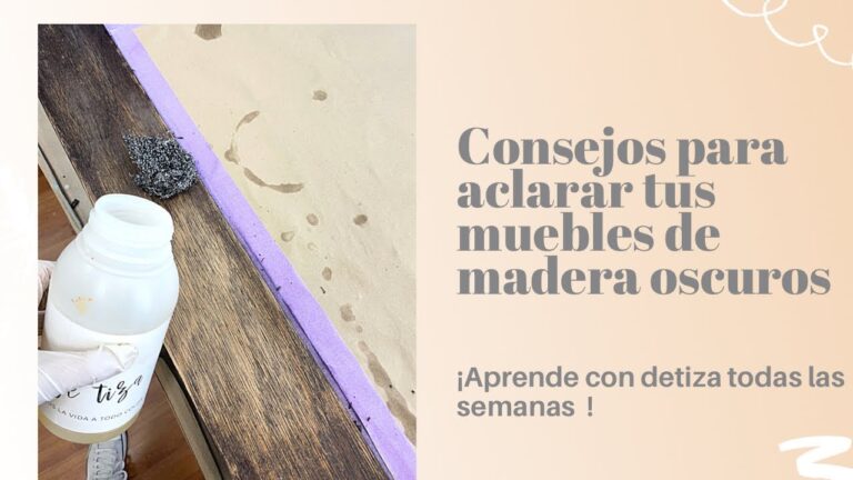 Descubre el secreto para aclarar madera oscura de forma sencilla ...